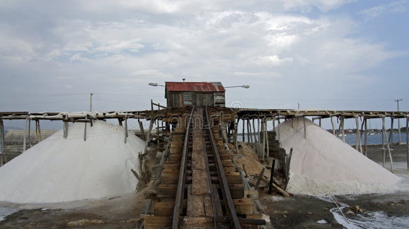 Salt refinery stock photo. Image of bani, dominican, agriculture - 39848074