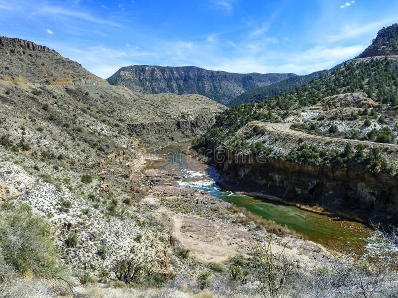 Salt River At Apache Trail Scenic Drive, Arizona Stock Photo - Image of ...
