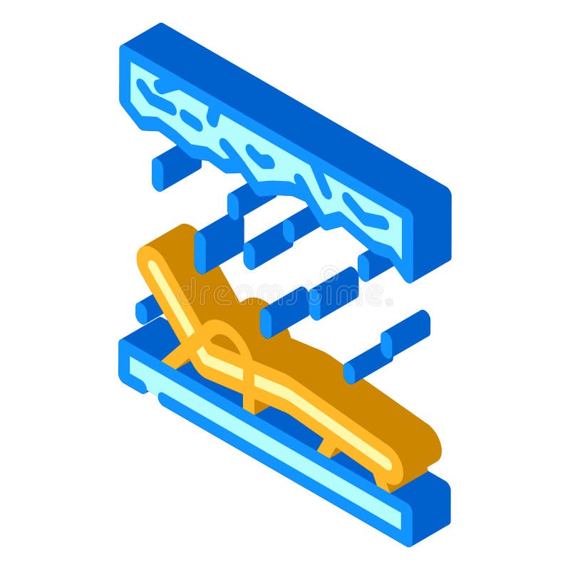 Salt Room Isometric Icon Vector Illustration Stock Illustration ...