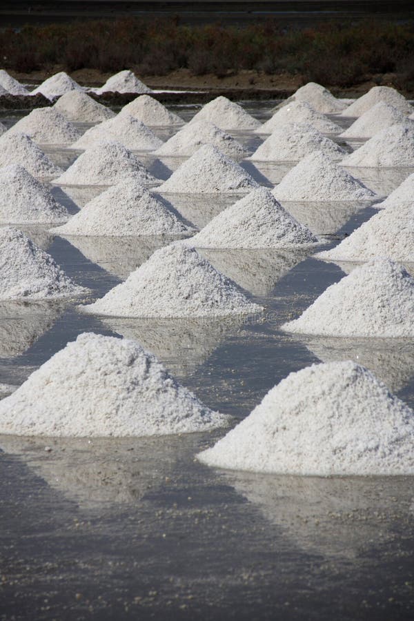 Salt on the Salt Pan at Rural Area,Thailand Stock Image - Image of food ...