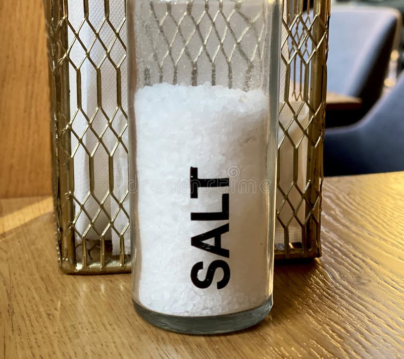 Salt in the saltbox stock photo. Image of beer, drink - 335847618