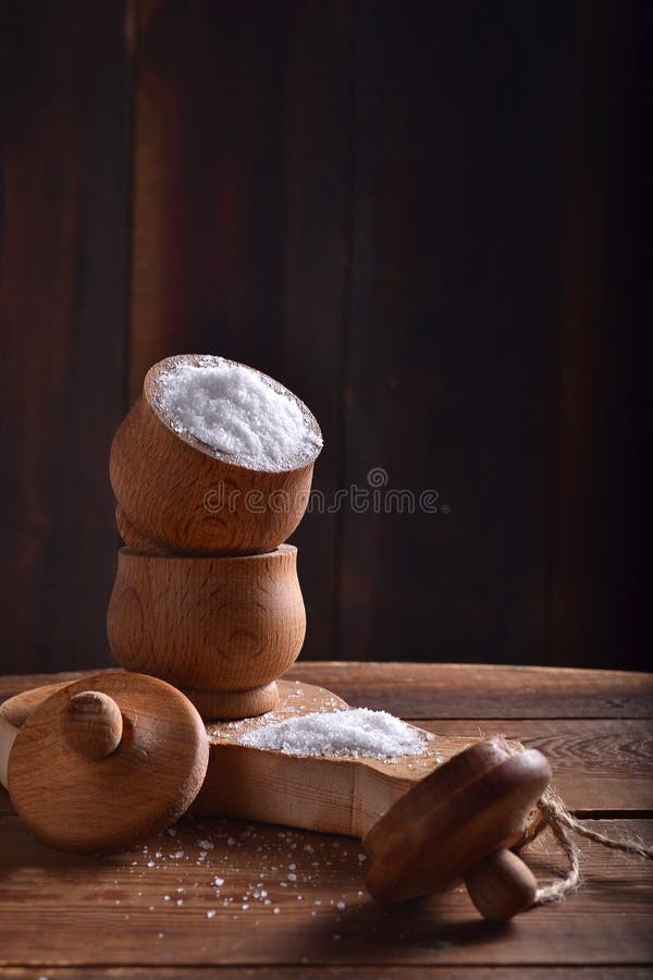 Salt in a salt shaker stock photo. Image of spoons, salt - 171101940