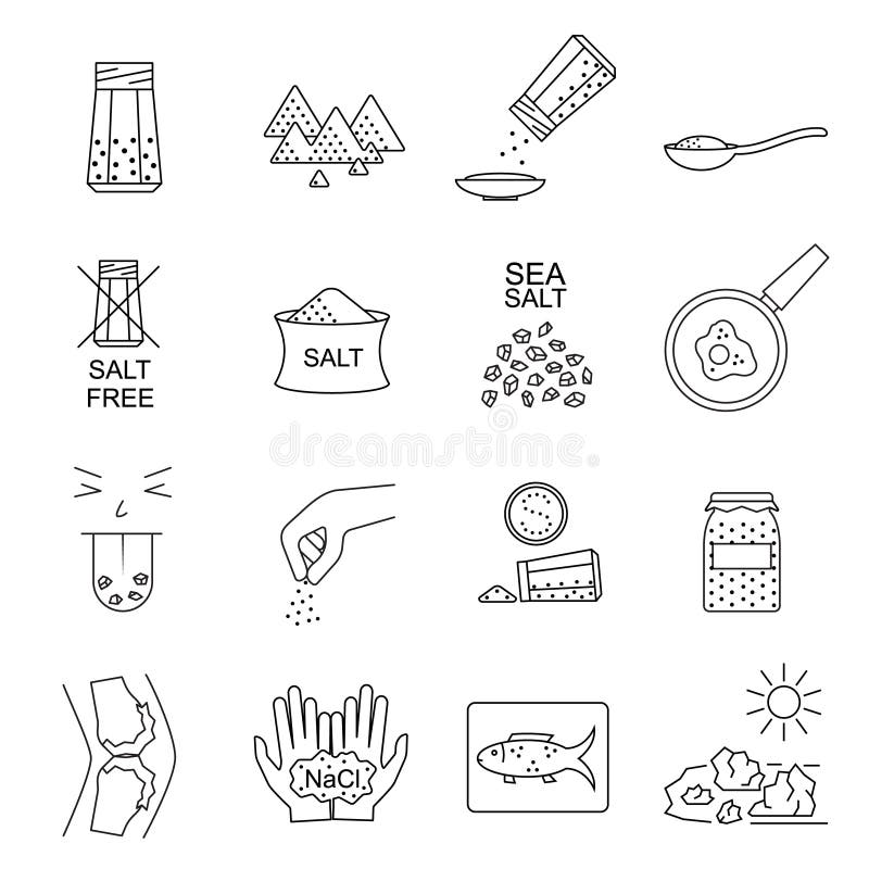 Salt Outline Stock Illustrations – 10,488 Salt Outline Stock ...
