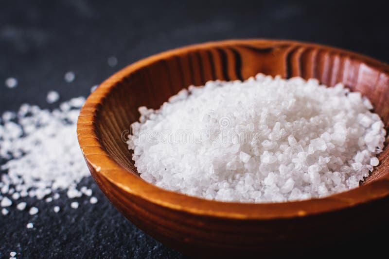 Salt on stone stock photo. Image of nature, macro, black - 88546384