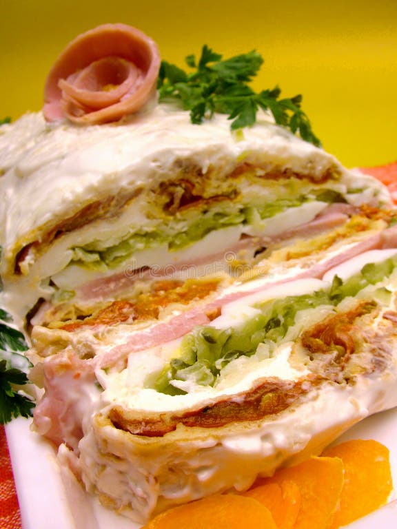 Salt tart, salt pastry stock image. Image of cold, lounch - 1645637