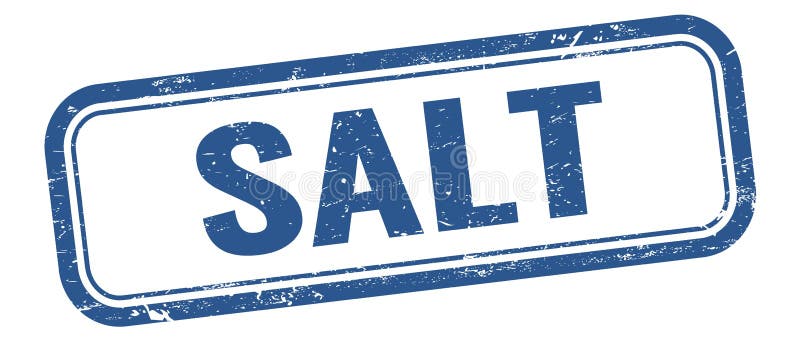 SALT Text on Blue Grungy Vintage Stamp Stock Illustration ...
