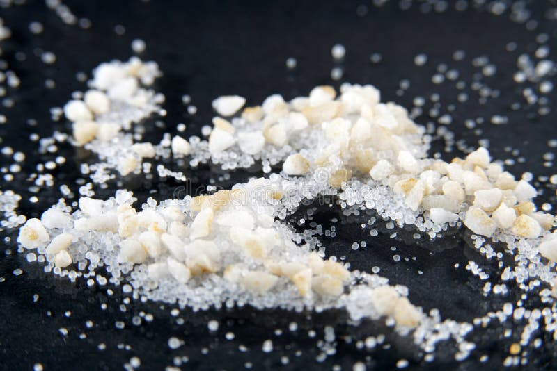 Salt in Various Forms with the Macro Lens Extremely Enlarged, it almost ...