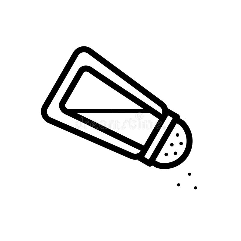 Salt - VECTOR ICON stock vector. Illustration of icon - 354384025