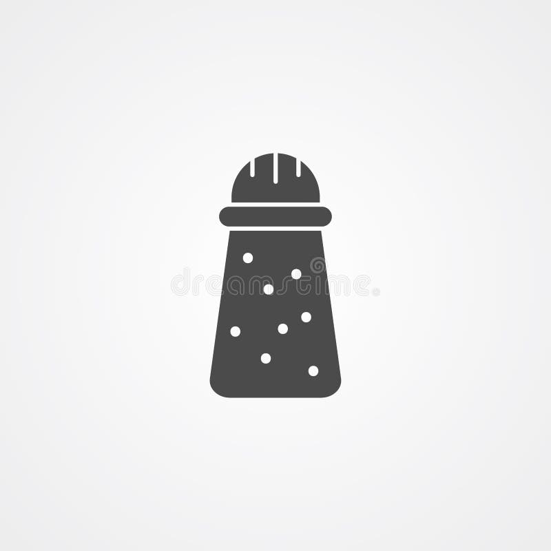 Salt Vector Icon Sign Symbol Stock Vector - Illustration of pepper ...