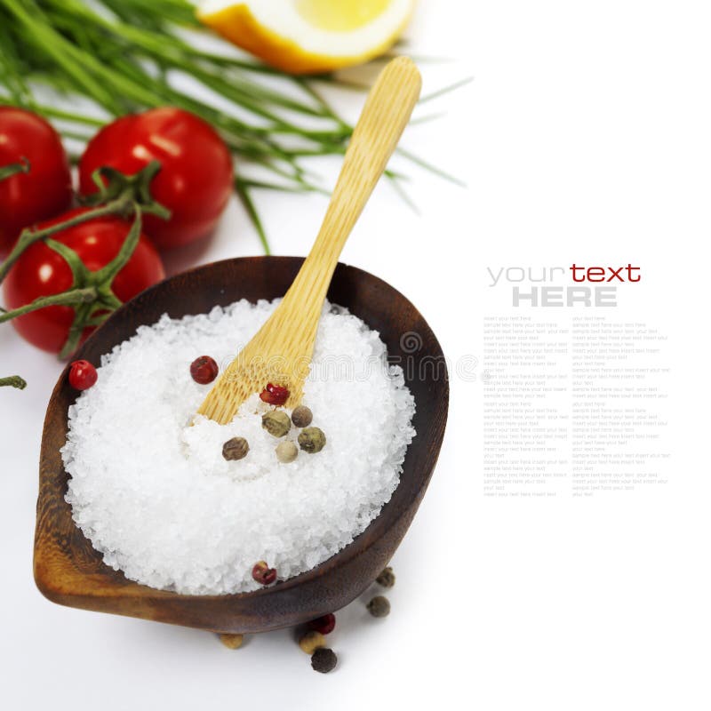 Salt and vegetables stock photo. Image of aroma, olive - 23329734