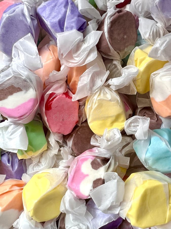 Salt water taffy stock image. Image of full, frame, orange - 278197043
