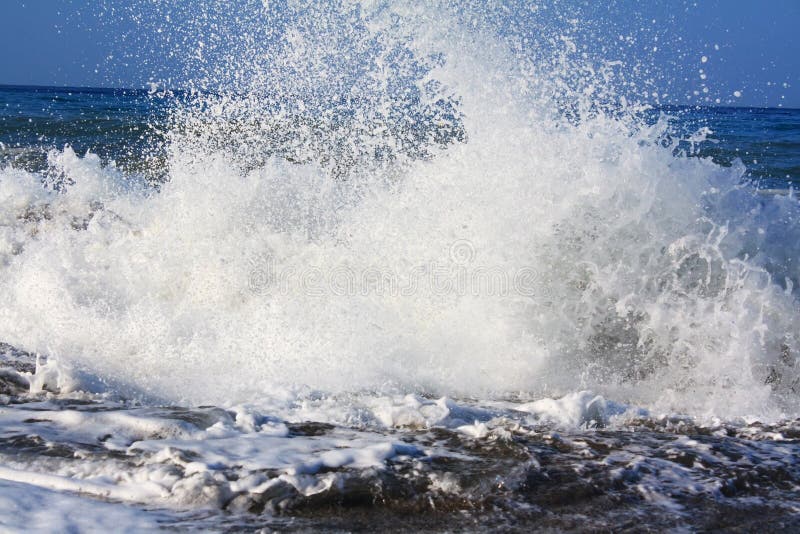 Splashing waves stock image. Image of wave, water, dark - 6885463