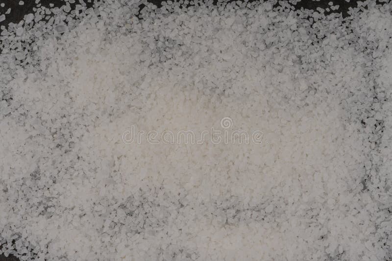 Salt in a Wooden Spoon on the Table. Stock Image - Image of gourmet ...