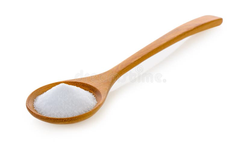 Salt in wooden spoon stock photo. Image of spice, kitchen - 87359012