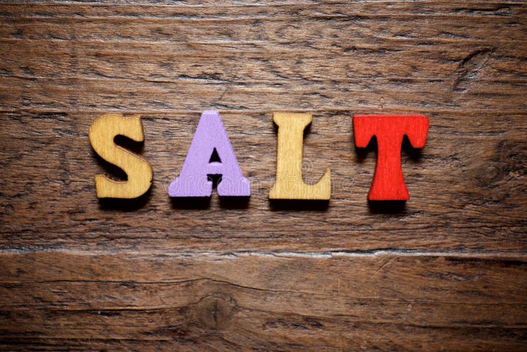Salt Word Write Salt Text Salt Stock Photos - Free & Royalty-Free Stock ...