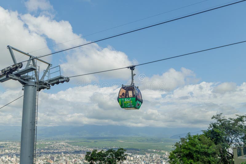 Salta Argentina 24 De Enero De 2024 : Funicular De San Bernardo Hill ...