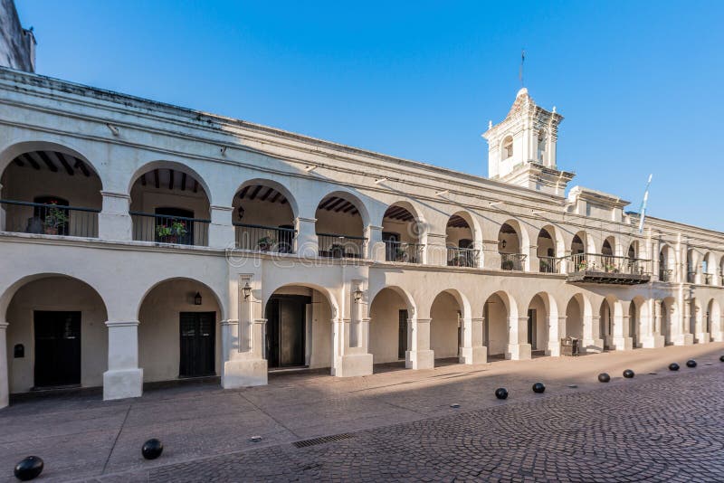 The Salta Cabildo in Salta, Argentina Stock Photo - Image of colonial ...
