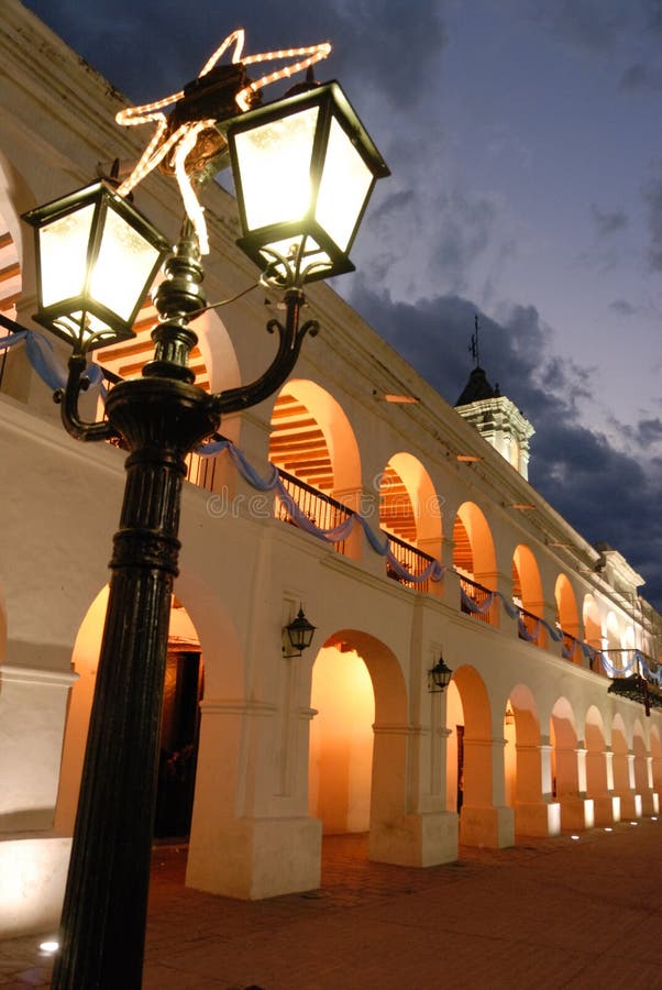The Salta Cabildo, a Colonial Building in Salta, Argentina Stock Image ...