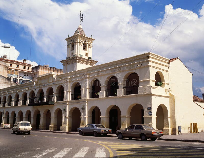 The Salta Cabildo, a Colonial Building in Salta, Argentina Editorial ...