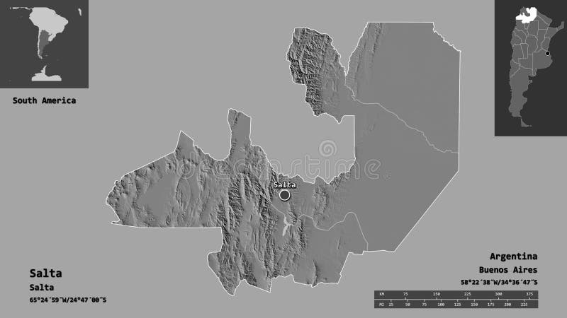 Salta, Province of Argentina,. Previews. Bilevel Stock Illustration ...