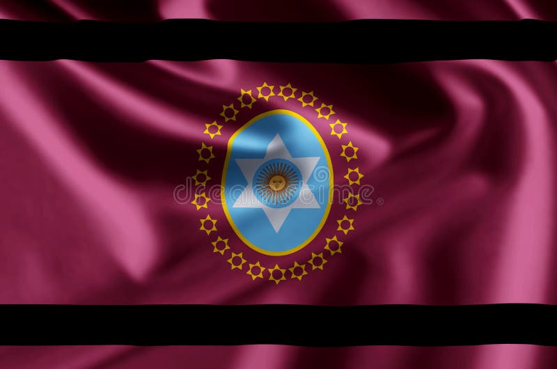 Salta Realistic Flag Illustration. Stock Illustration - Illustration of ...