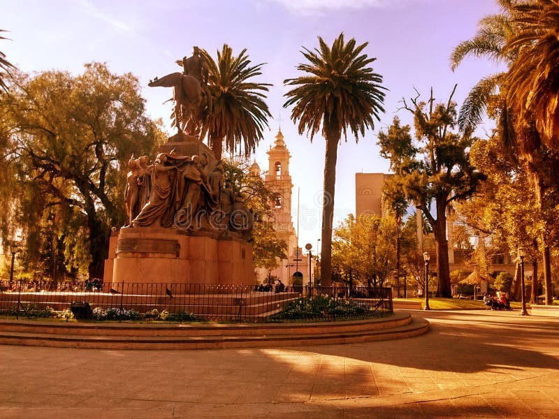 SaltaÂ´s main square stock photo. Image of exploring - 83578110