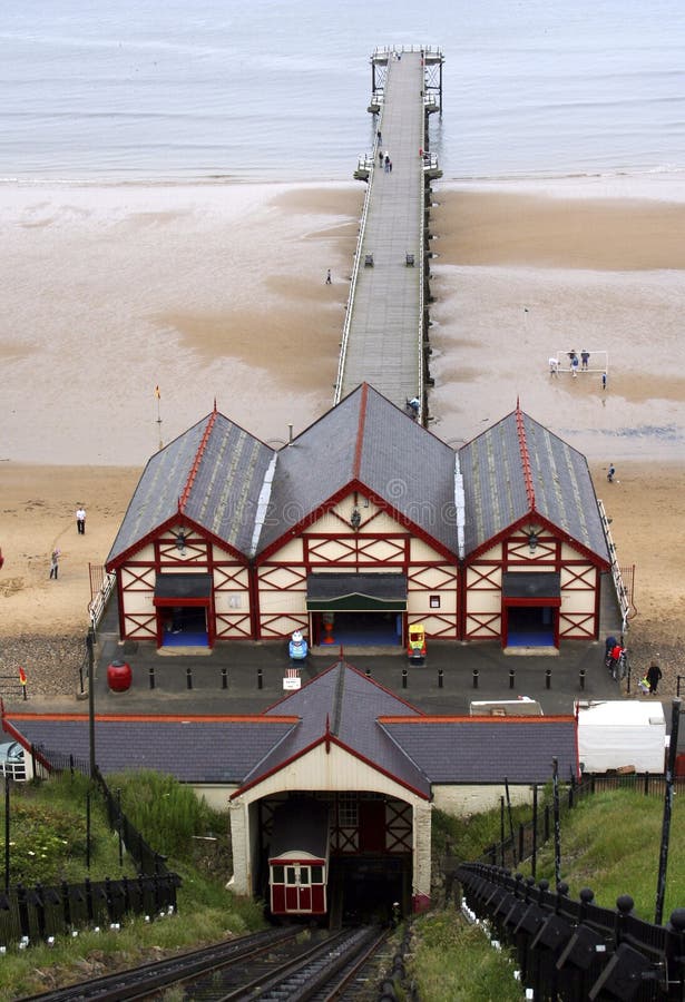 Saltburn Pier stock photo. Image of beach, saltburn, pier - 11546536
