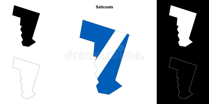 Saltcoats outline map stock illustration. Illustration of saltcoats ...