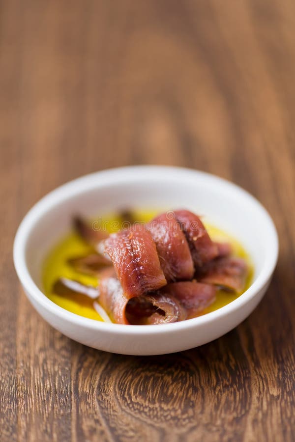 Salted anchovy fillets stock photo. Image of fillet - 175759390