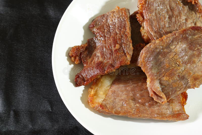 Salted Beef Fried stock photo. Image of meat, beef, salted - 52033490
