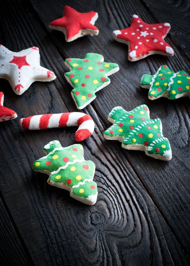 Salted Biscuits Painted Colors Stock Photo - Image of copy, ball: 62291774