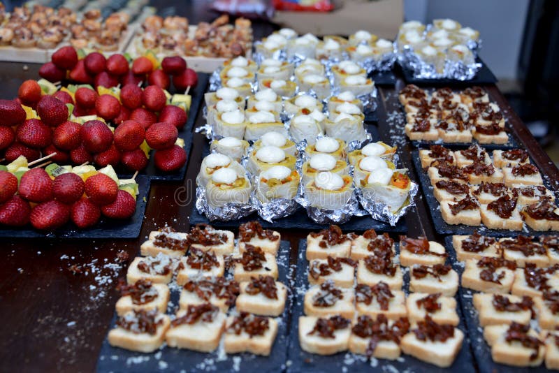 Salted Buffet. Restaurant Food: the Food Sharing Culture Stock Image ...