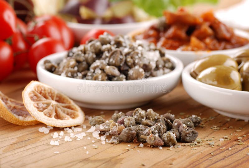 Salted capers stock photo. Image of background, vegetable - 25635634