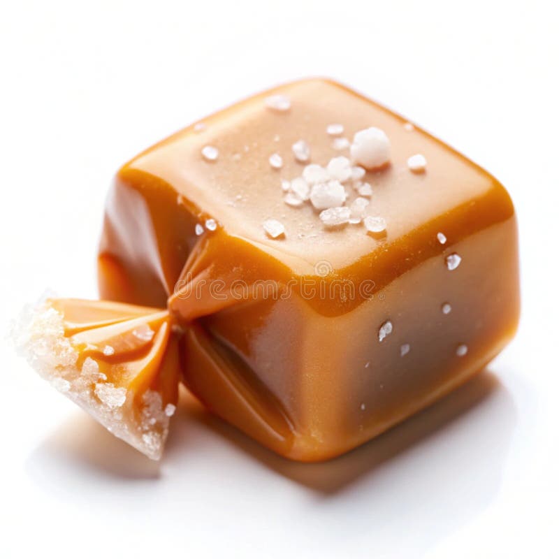 Salted caramel candy stock illustration. Illustration of treat - 360015065