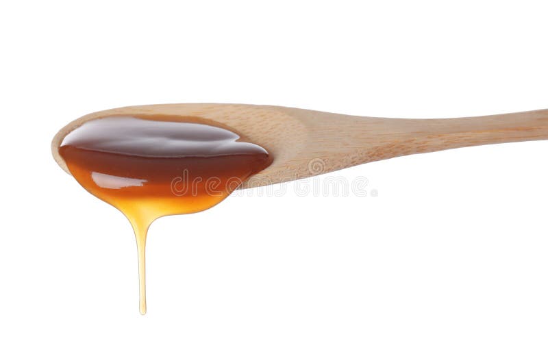 Salted Caramel in Spoon Isolated Stock Image - Image of calories, milk ...