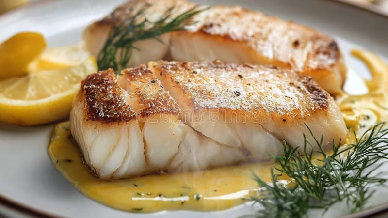 Salted Cod Dish on the Table Moves with Smoke Around Stock Footage ...