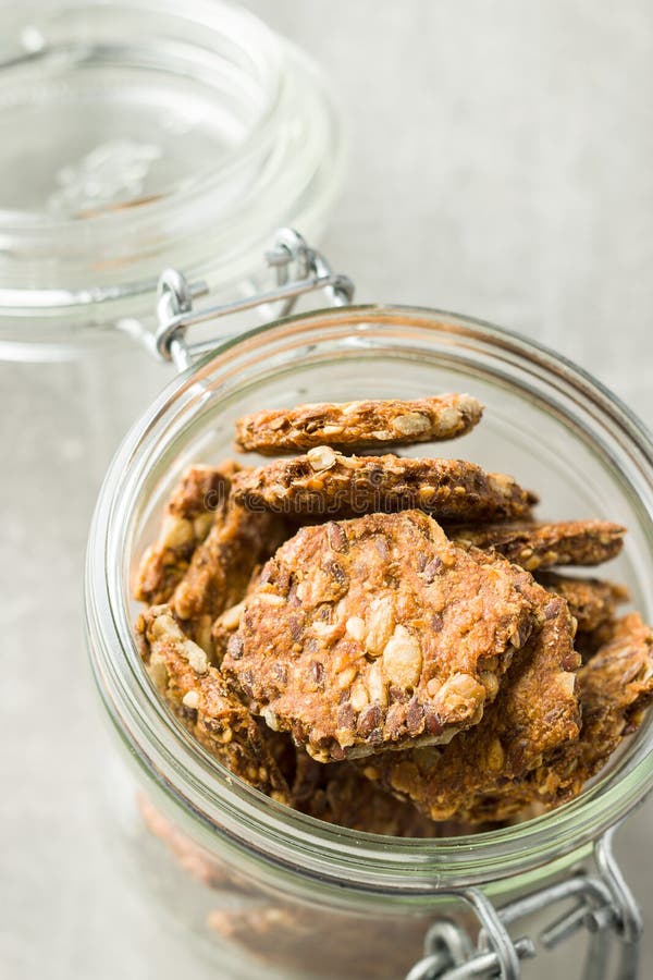 Salted crispy crackers stock image. Image of graham - 154720353