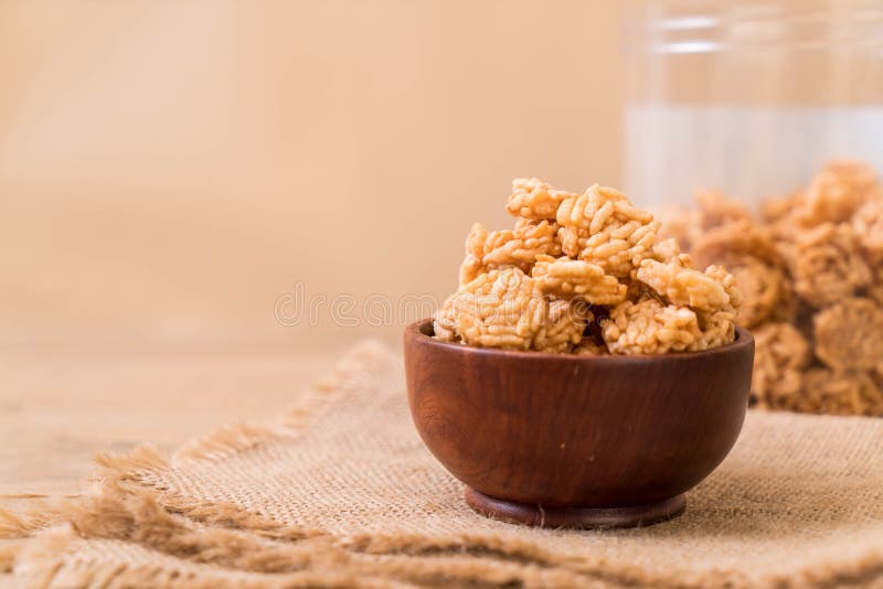 Salted crispy rice stock photo. Image of health, crispy - 119628394