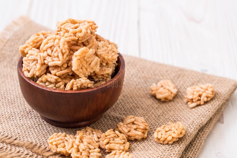 Salted crispy rice stock photo. Image of diet, thai - 120475274