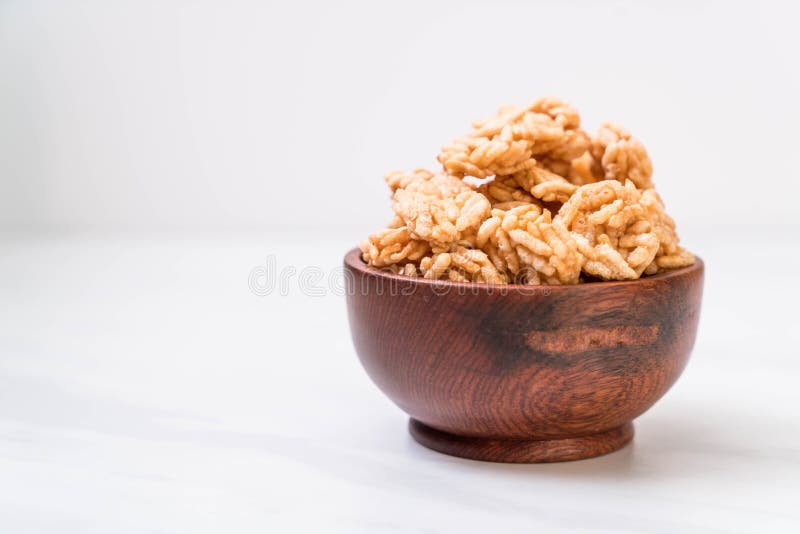 Salted crispy rice stock image. Image of dessert, healthy - 120475319