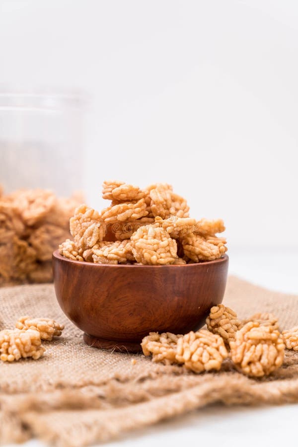 Salted crispy rice stock image. Image of nutrition, natural - 123879989