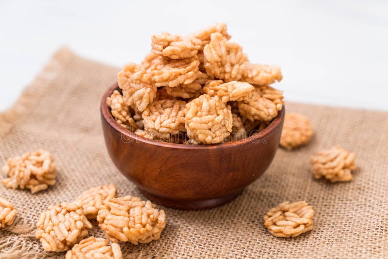 Salted crispy rice stock image. Image of food, nutrition - 129515381
