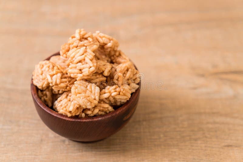 Salted crispy rice stock image. Image of isolated, thai - 123093633