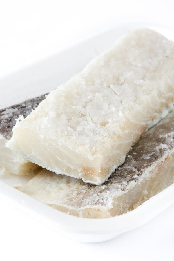 Salted Dried Cod Isolated. Typical Easter Food Stock Photo - Image of ...
