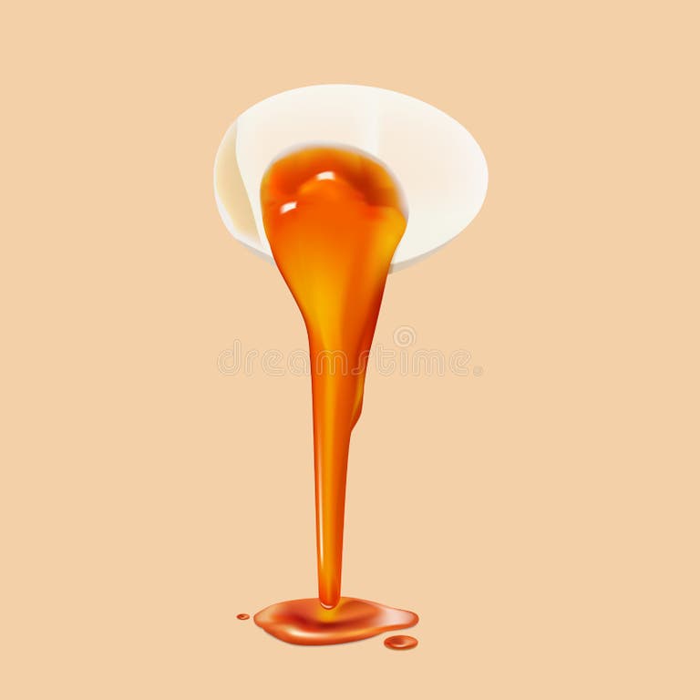 Salted egg yolk dripping stock vector. Illustration of clean - 159217702
