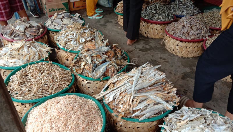 Salted fish for sale editorial image. Image of sale - 265397020