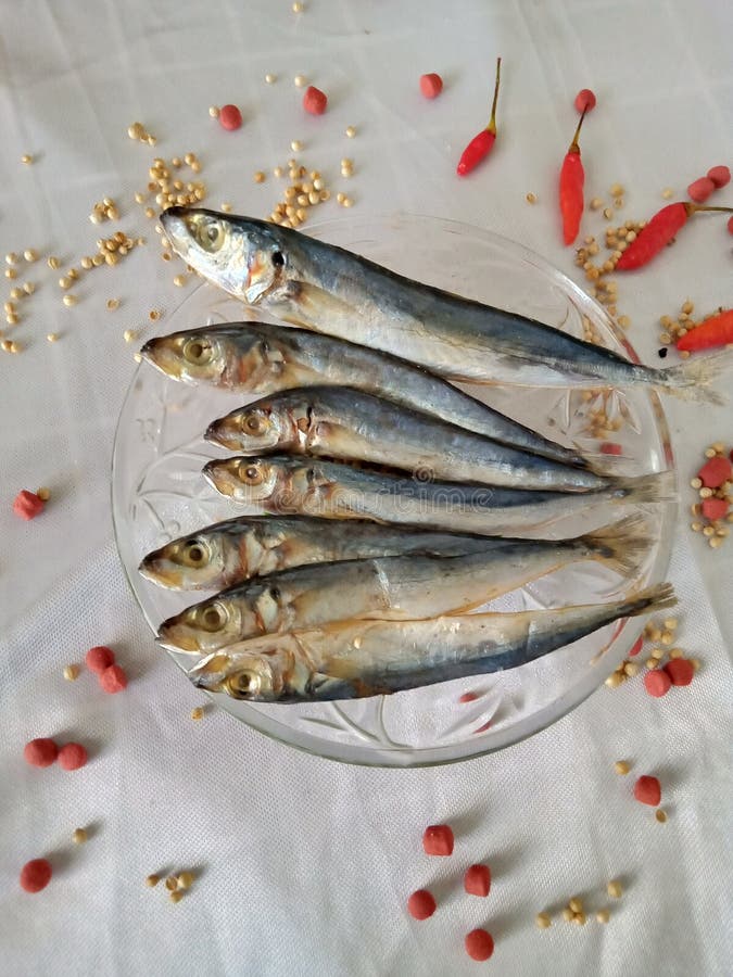 Salted Fish is Sea Fish that is Preserved by Salting Stock Image ...