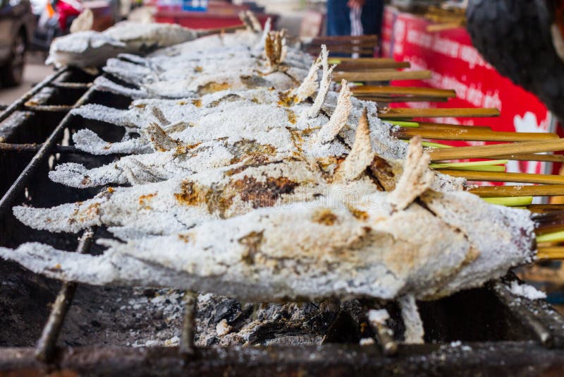 Salted Grill Snakehead Fish Stock Image - Image of freshwater, health ...