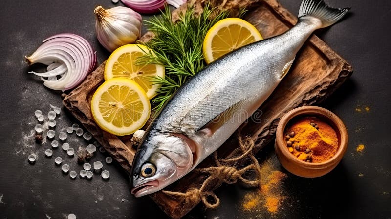 Salted herring fish stock photo. Image of table, spice - 290856894