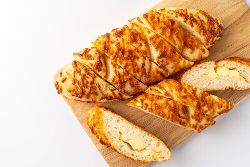 Salted Pollack Roe Coated Baguette Bread Stock Photo - Image of ...